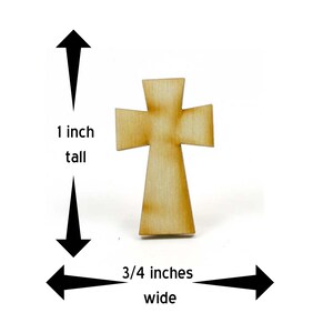 Unfinished Wood Cross Celtic - 1 Inches Tall by 3/4 Inches Wide and 1/8 ...