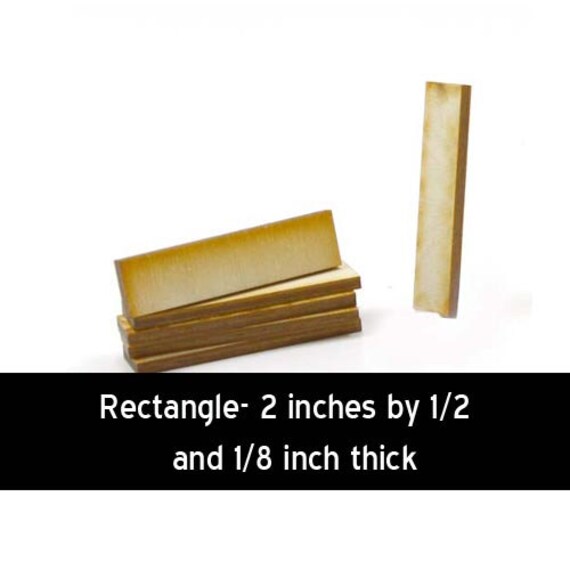 Unfinished Wood Rectangle 2 Inches Tall by 1/2 Inch Wide and | Etsy