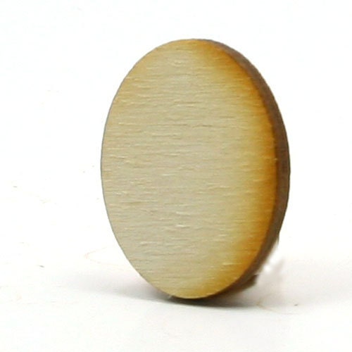 Unfinished Wood Oval 1-1/4 Inches Tall by 1 Wide and 1/8 - Etsy