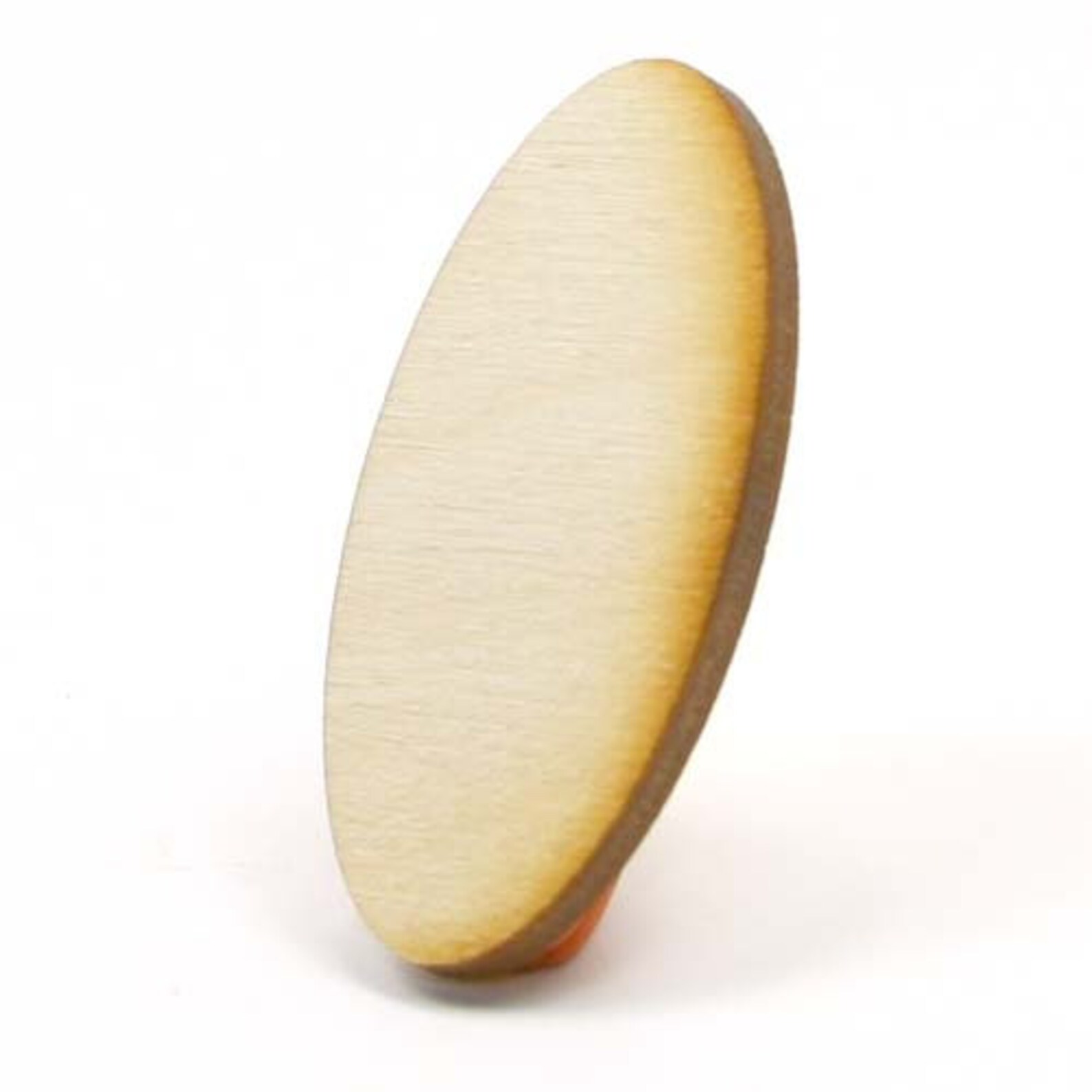 Unfinished Wood Oval - 1-1/2 Inches Tall by 3/4 Inches Wide and 1/8 ...