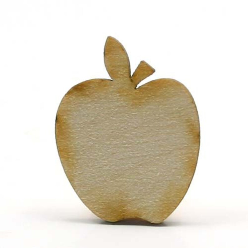 Unfinished Wood Apple 3 Inches Tall by 2-1/2 Inches Wide and - Etsy