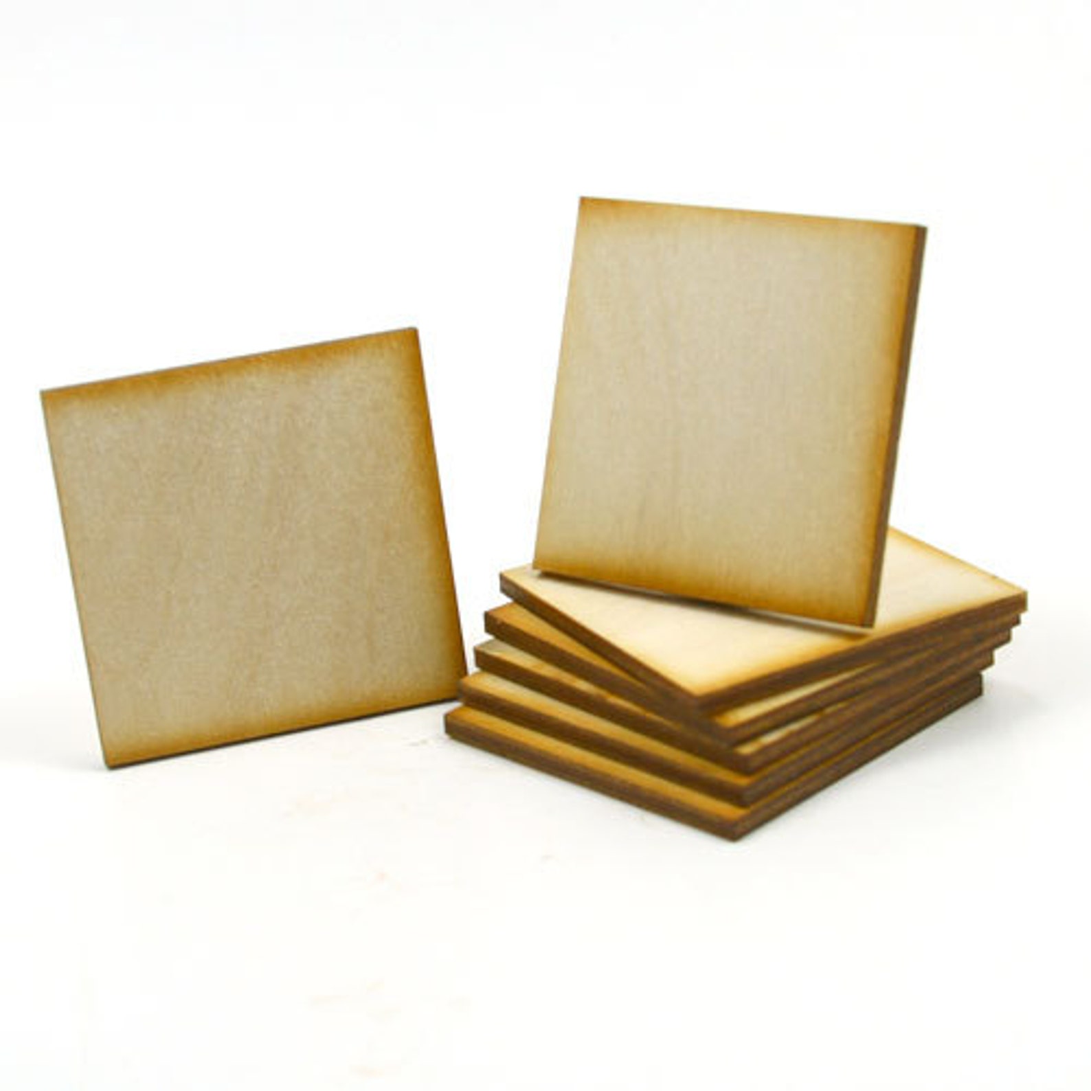 Unfinished Wood Square 1-1/2 X 1-1/2 X 1/8 Inch With Square - Etsy