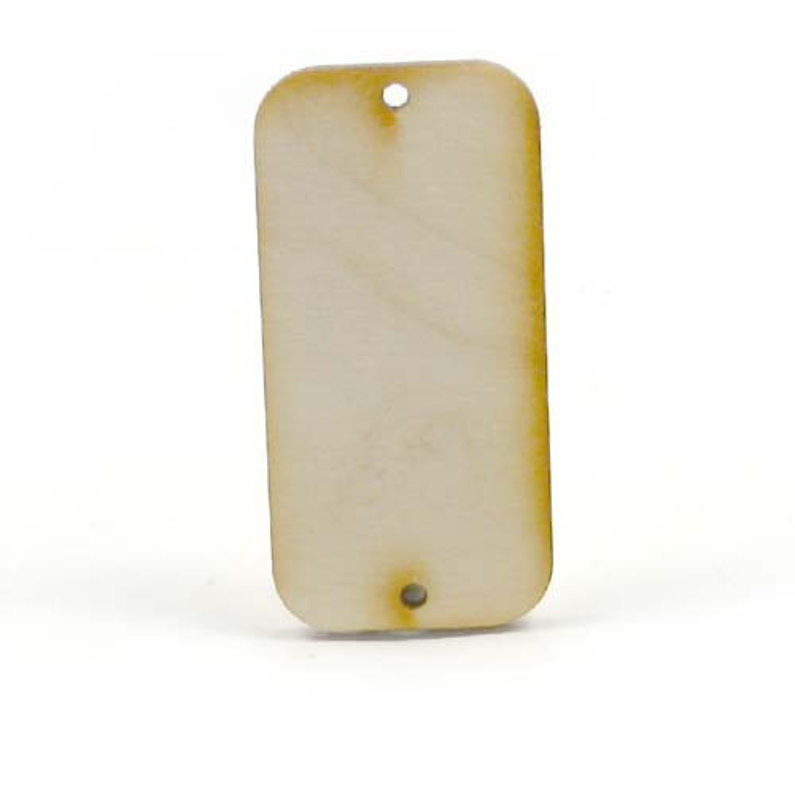Unfinished Wood Rectangle - 2 Inches Tall by 1 Inch Wide and 1/8 Inch ...
