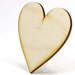 Unfinished Wood Heart - 3inches Tall by 3 Inches Wide and 1/8 Inch ...