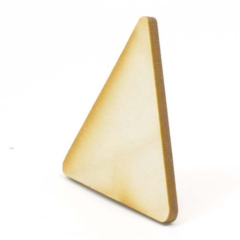 Triángulo de Madera Inacabada 1-1/2 pulgadas de alto por - Etsy España