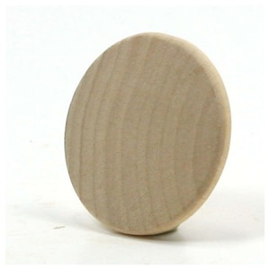 Unfinished Wood Round Circle Disk - 1 Inch in Diameter and 1/8 Inch ...