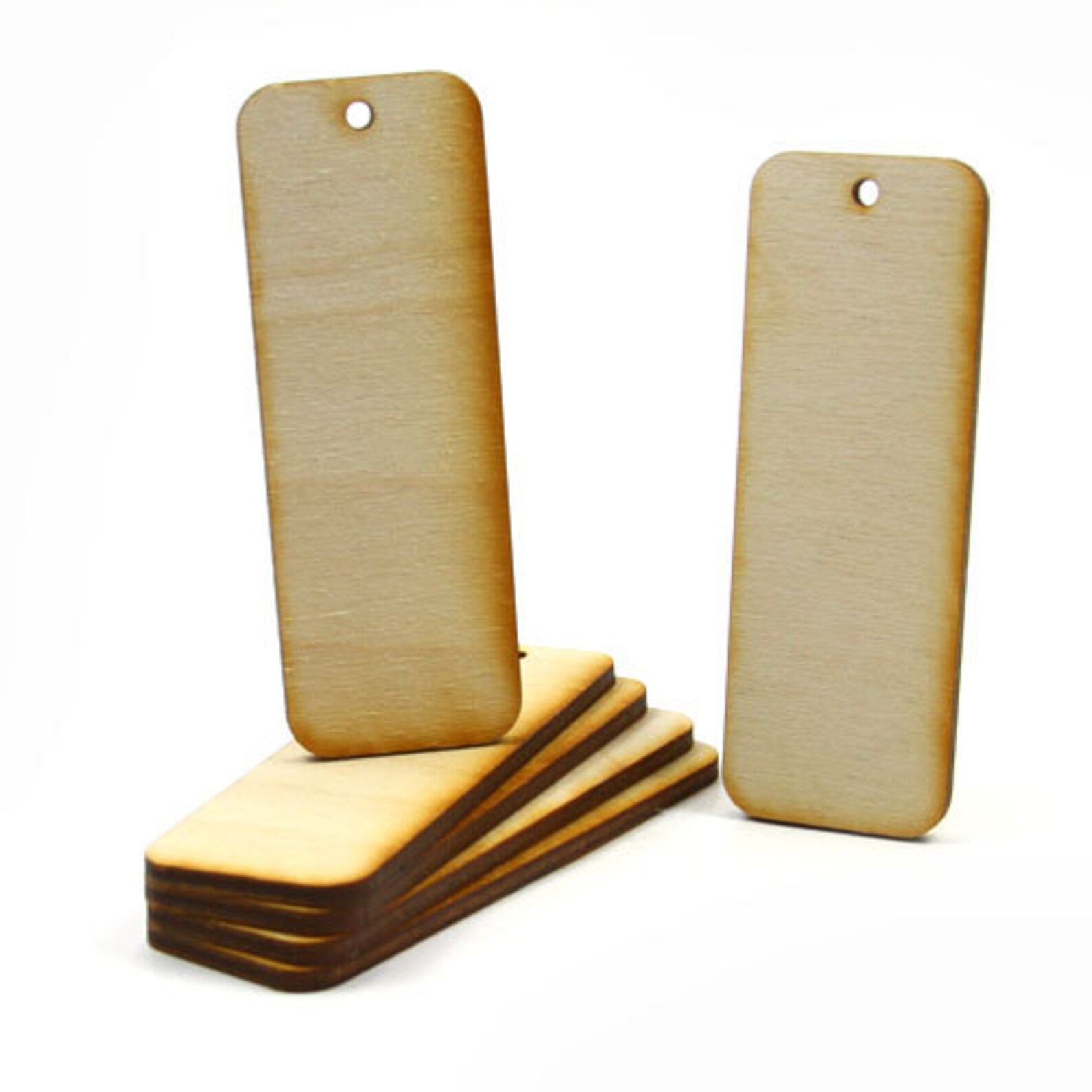 Unfinished Wood Rectangle 3-1/2 Inches Tall by 1-1/4 Inches - Etsy