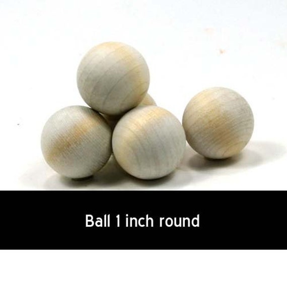 Unfinished Wood Ball 1 inch in diameter wooden shape | Etsy