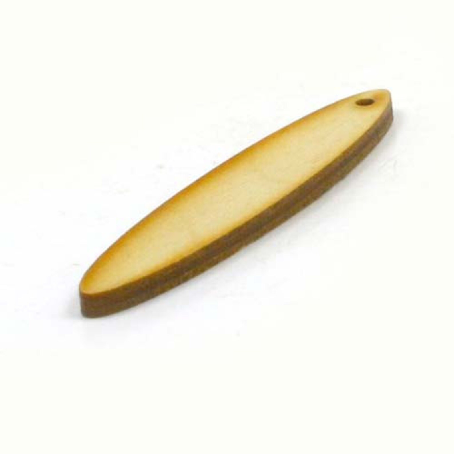 Unfinished Wood Oval - 2-1/2 Inches Tall by 1/2 Inch Wide and 1/8 Inch ...