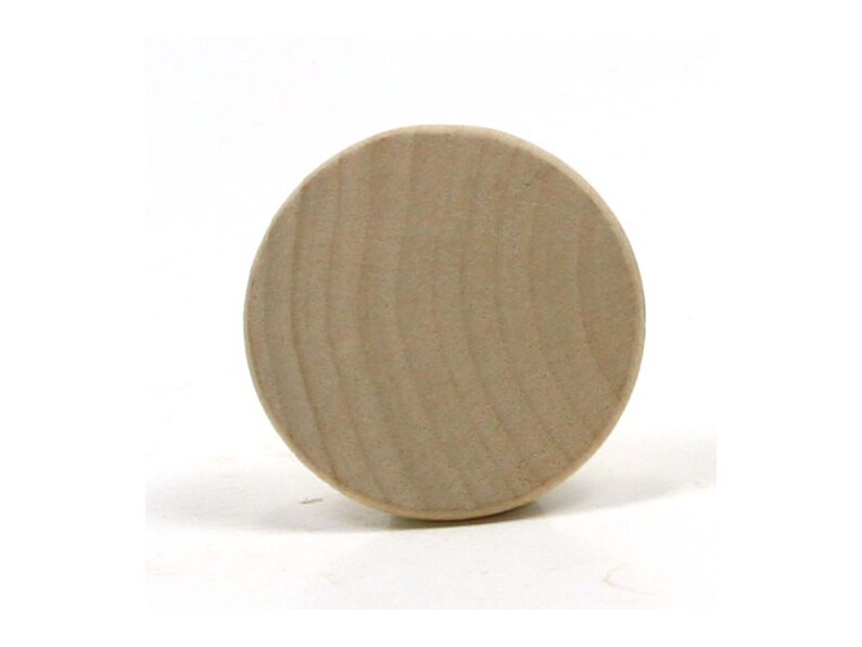 Unfinished Wood Round Circle Disk 1 Inch in Diameter and 1/8 - Etsy