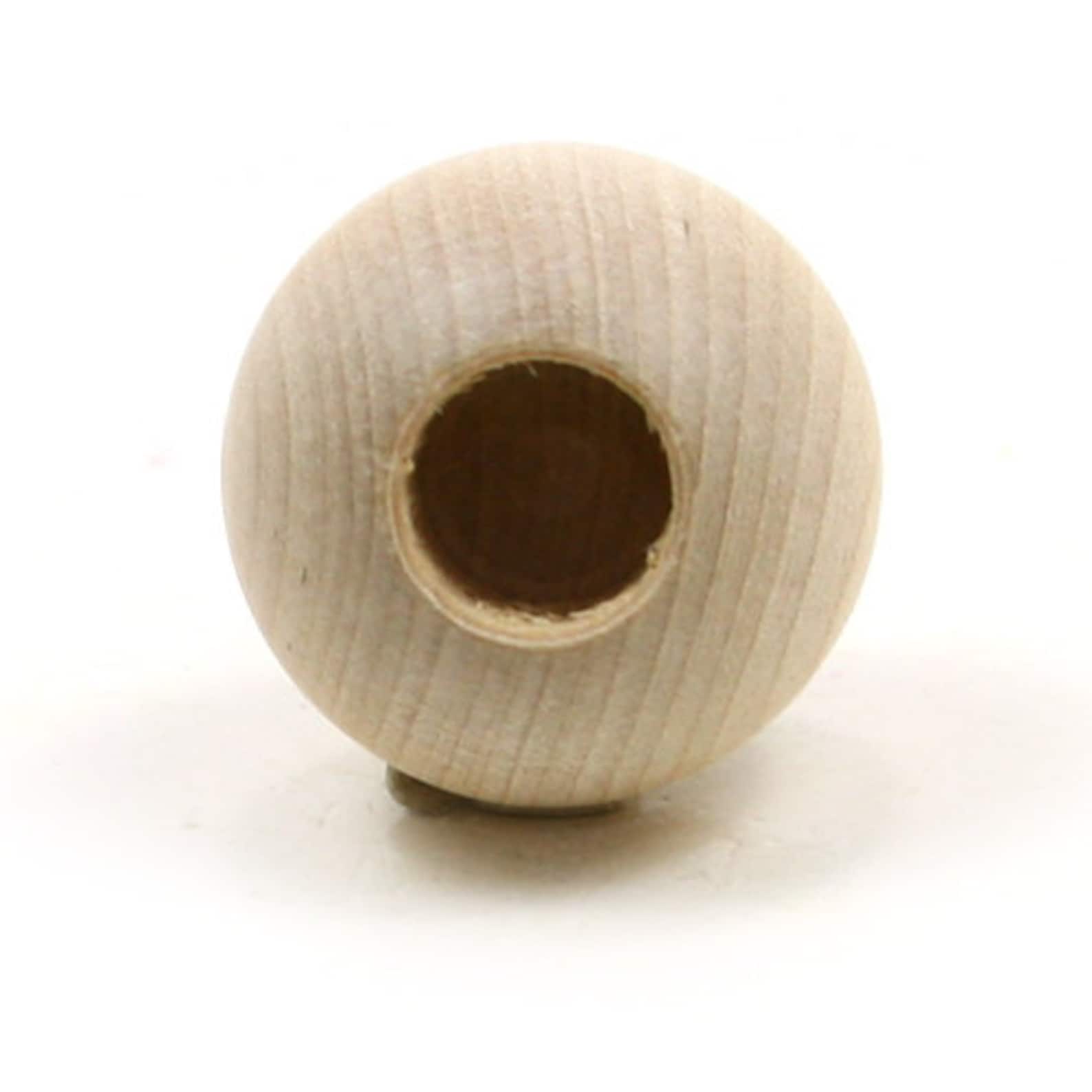 Unfinished Wood Ball Dowel Cap 1-1/4 Inches in Diameter With | Etsy