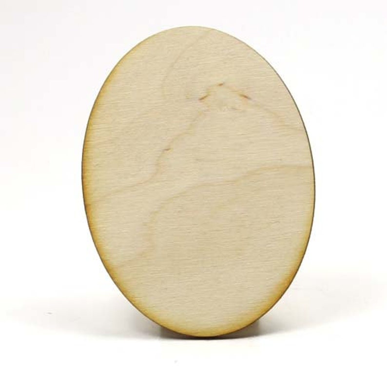 Unfinished Wood Oval 3 Inches Tall by 2-1/4 Inches Wide and - Etsy