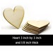 Unfinished Wood Heart - 3inches Tall by 3 Inches Wide and 1/8 Inch ...