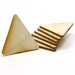 Unfinished Wood Triangle 1 Inch Tall by 1 Inch Wide and 1/8 Inch Thick ...