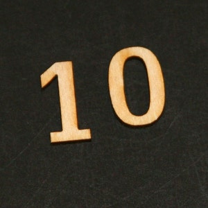 15 - Numbers on a Clock 2 Inch by 1/8 Inch Sans Serif Font Unfinished ...