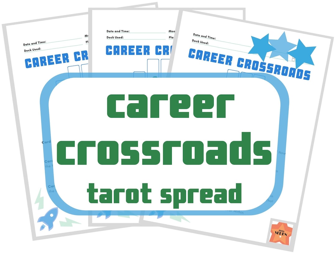 Career Crossroads Printable PDF 1-page Tarot Template - Etsy