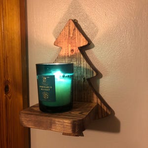 Christmas Tree Sconce Unique Candle Holder Handmade From Irish Pine ...