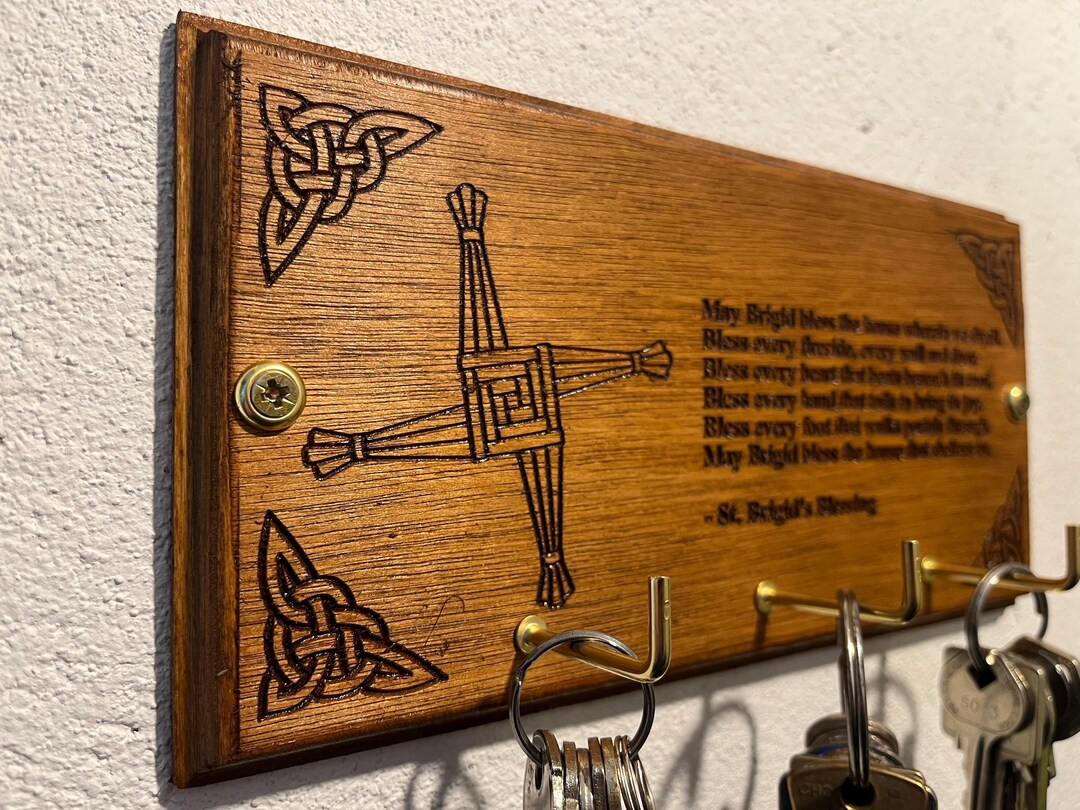 Saint Brigid Patroness of Ireland-wooden Plaque or Key Rack- Handmade ...