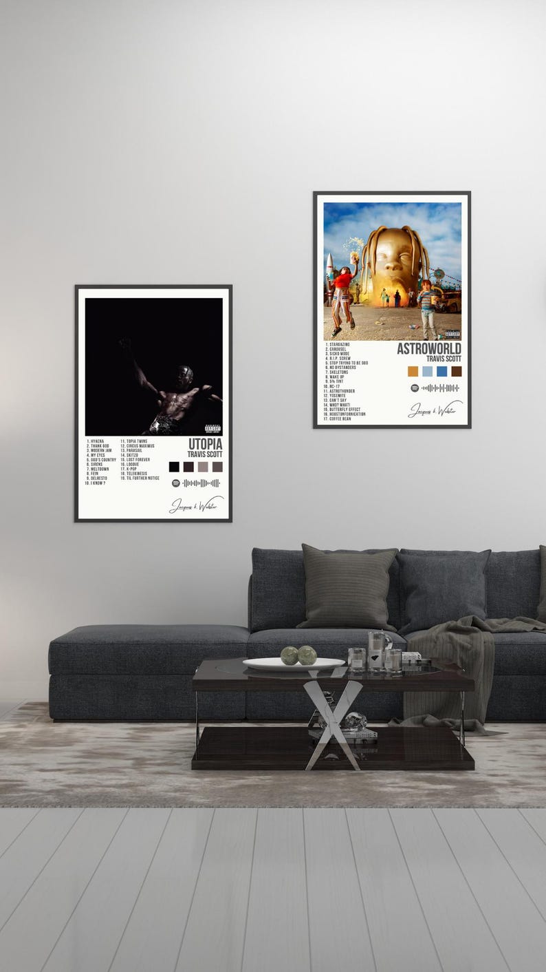 Utopia Travis Scott Album Art Tracklist & Spotify Code Perfect for ...