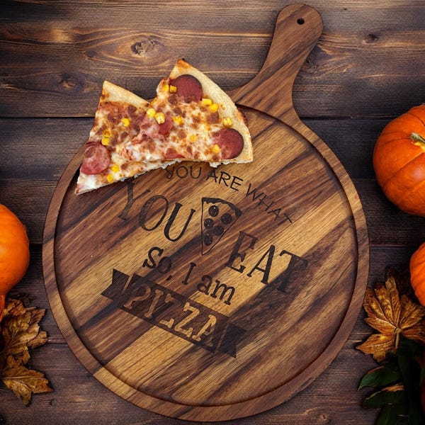 Wooden Pizza Board - Etsy