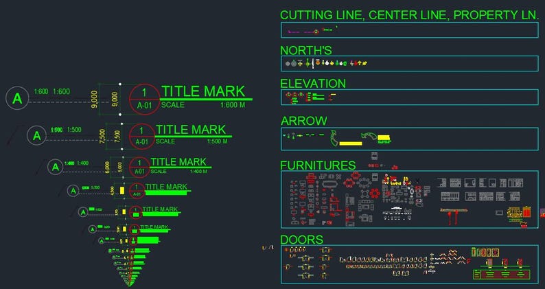 Autocad Template Cad File Drawing Template Cad Blocks Revit Family ...