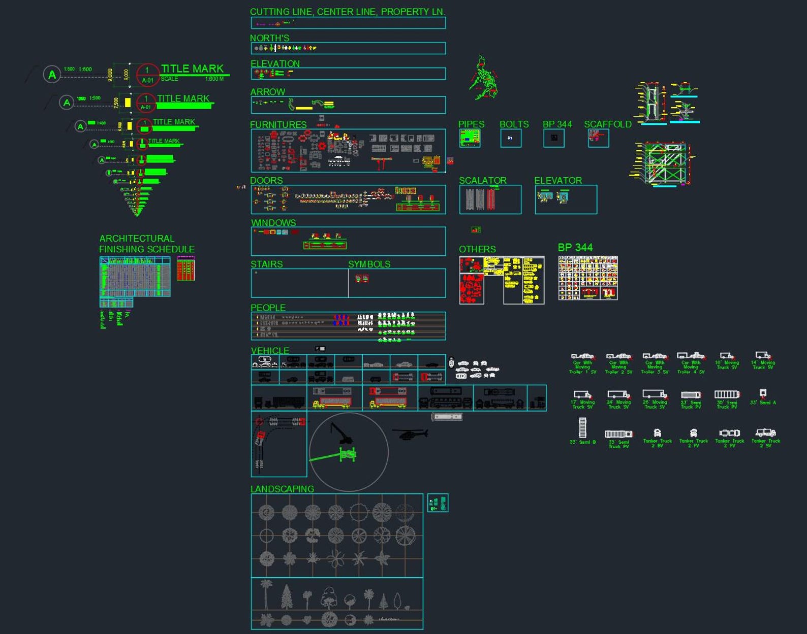 Autocad Template Cad File Drawing Template Cad Blocks Revit Family ...