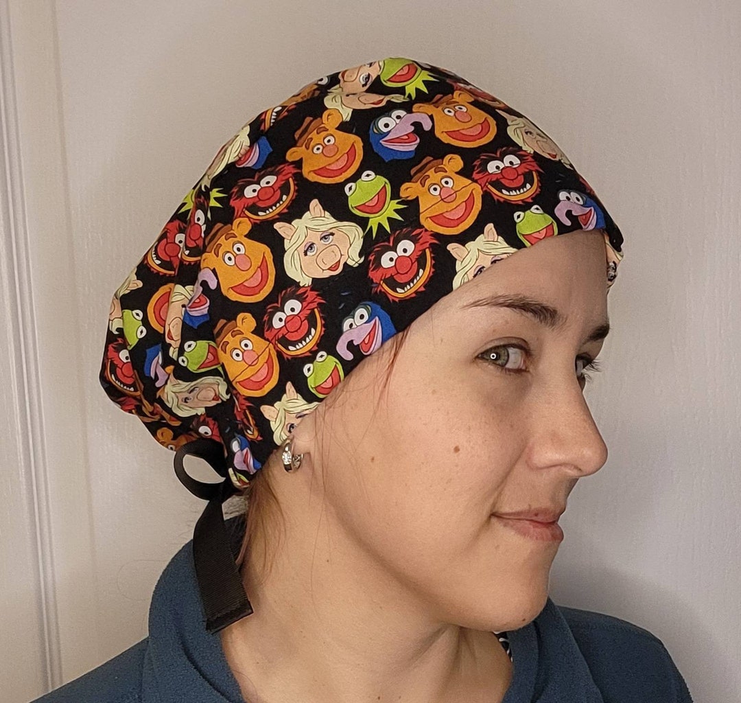 Ribbon Tie-back Women's Scrub Cap/or Hat for Lots of Hair Made With ...