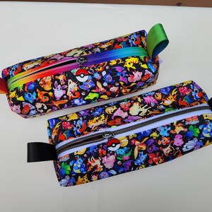 Boxy Pencil Case /dopp Toiletry / Makeup Bag ~ Cartoon Anime Character ...