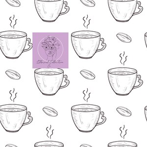 Coffee Lovers Coloring Pages Relaxing Caffeine-themed PDF Print Digital ...