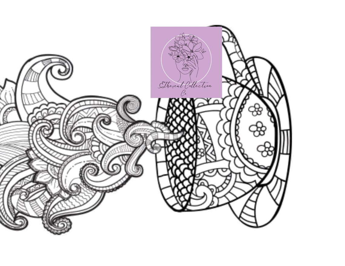 Coffee Lovers Coloring Pages Relaxing Caffeine-themed PDF Print Digital ...