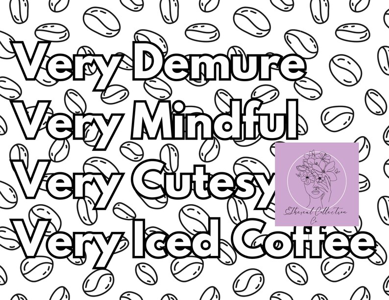 Coffee Lovers Coloring Pages Relaxing Caffeine-themed PDF Print Digital ...