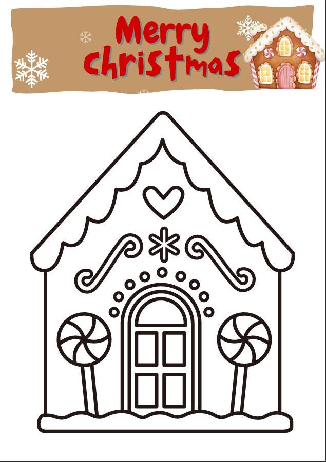 Christmas Coloring Pages, School Activities for Christmas - Etsy