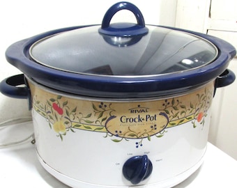 Rival Crock Pot Vintage Stoneware 5 Quart Slow Cooker - Etsy