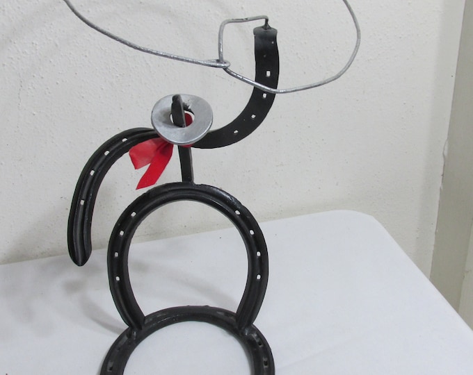 Horseshoe Cowboy and Lasso Vintage Handmade Figurine - Etsy