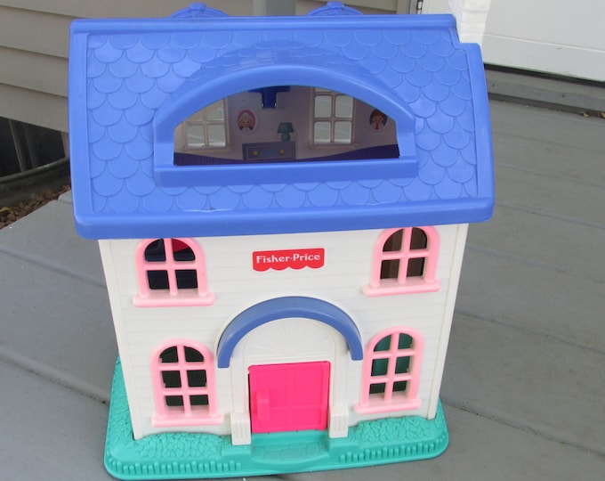 Fisher Price Little People Doll House Home Sweet Home Vintage 1996 With ...