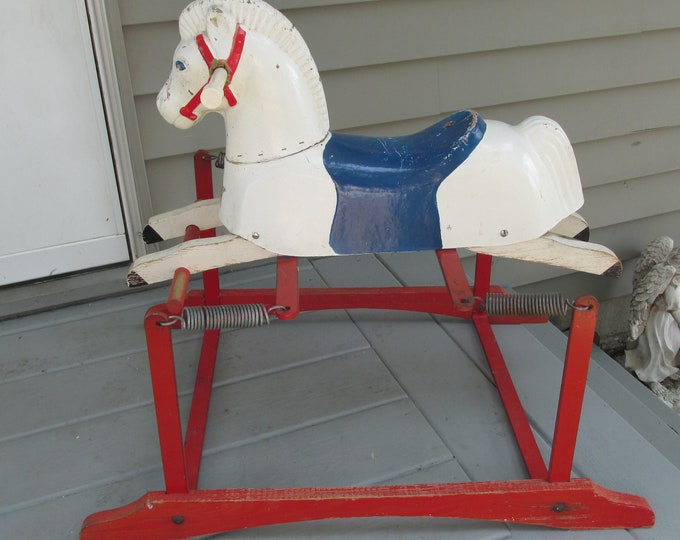 Rocking Horse Toy Spring Bounce Pony Train Rite Moulded Products - Etsy