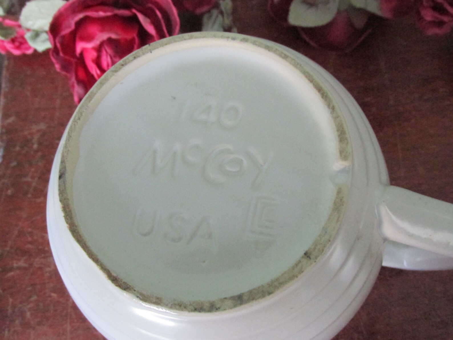 Mccoy Teapot Creamy White Pottery With Cross Stitch Look - Etsy