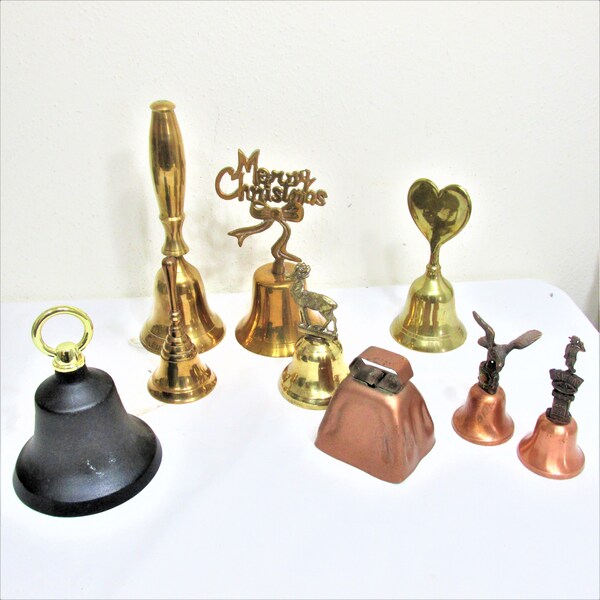 Brass Hand Bell - Etsy