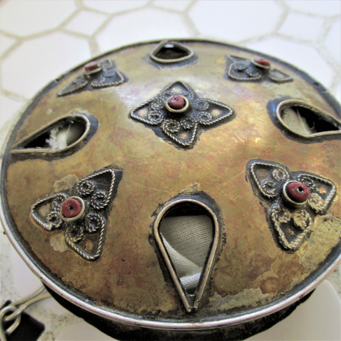 Brass and Fabric Lantern Hanging Incense Burner Vintage - Etsy