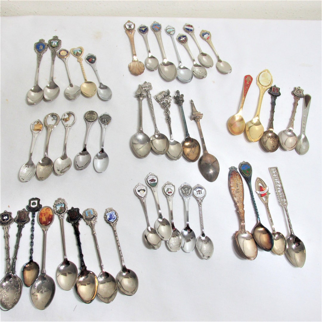 Souvenir Spoons USA States and More Vintage Choice of Lots - Etsy