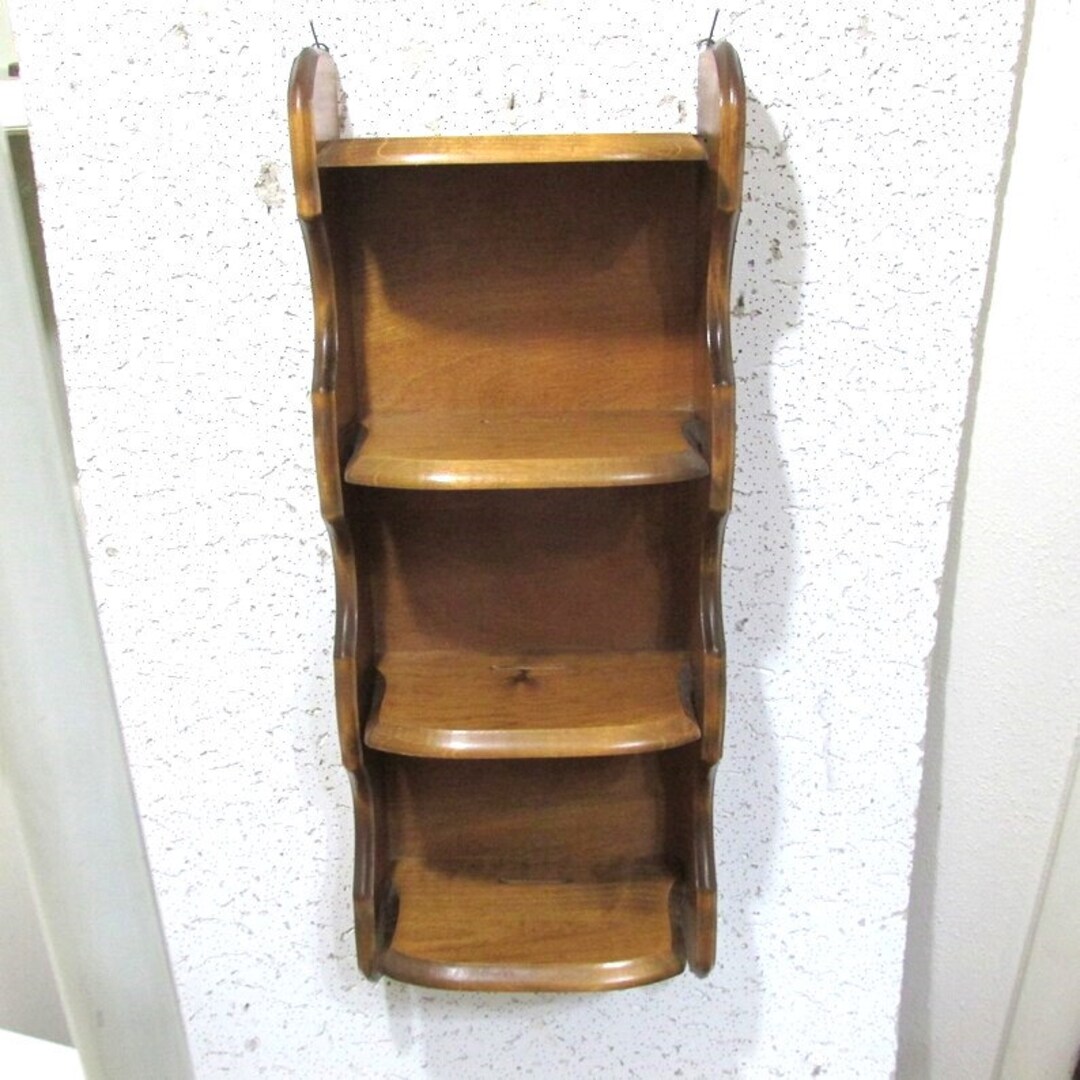 Shadow Box Shelf Vintage Narrow 4 Tier Display With Plate Grooves - Etsy