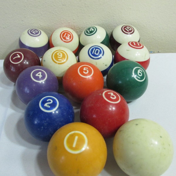 Vintage Pool Balls - Etsy