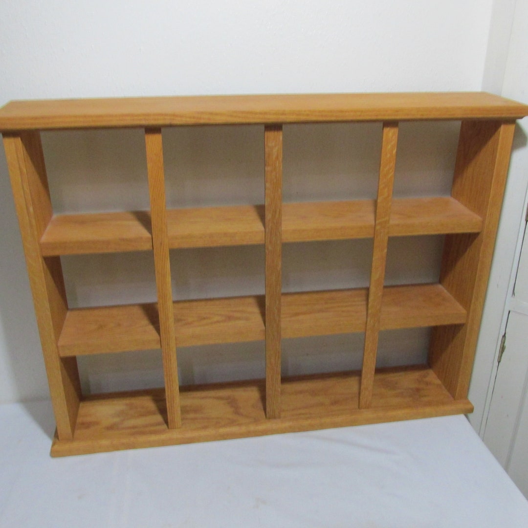 Curio Display Vintage Oak Table Top or Wall Shadow Box - Etsy