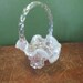 Fenton Lamb's Tongue Basket Vintage Pink Opalescent Unique Twisted ...