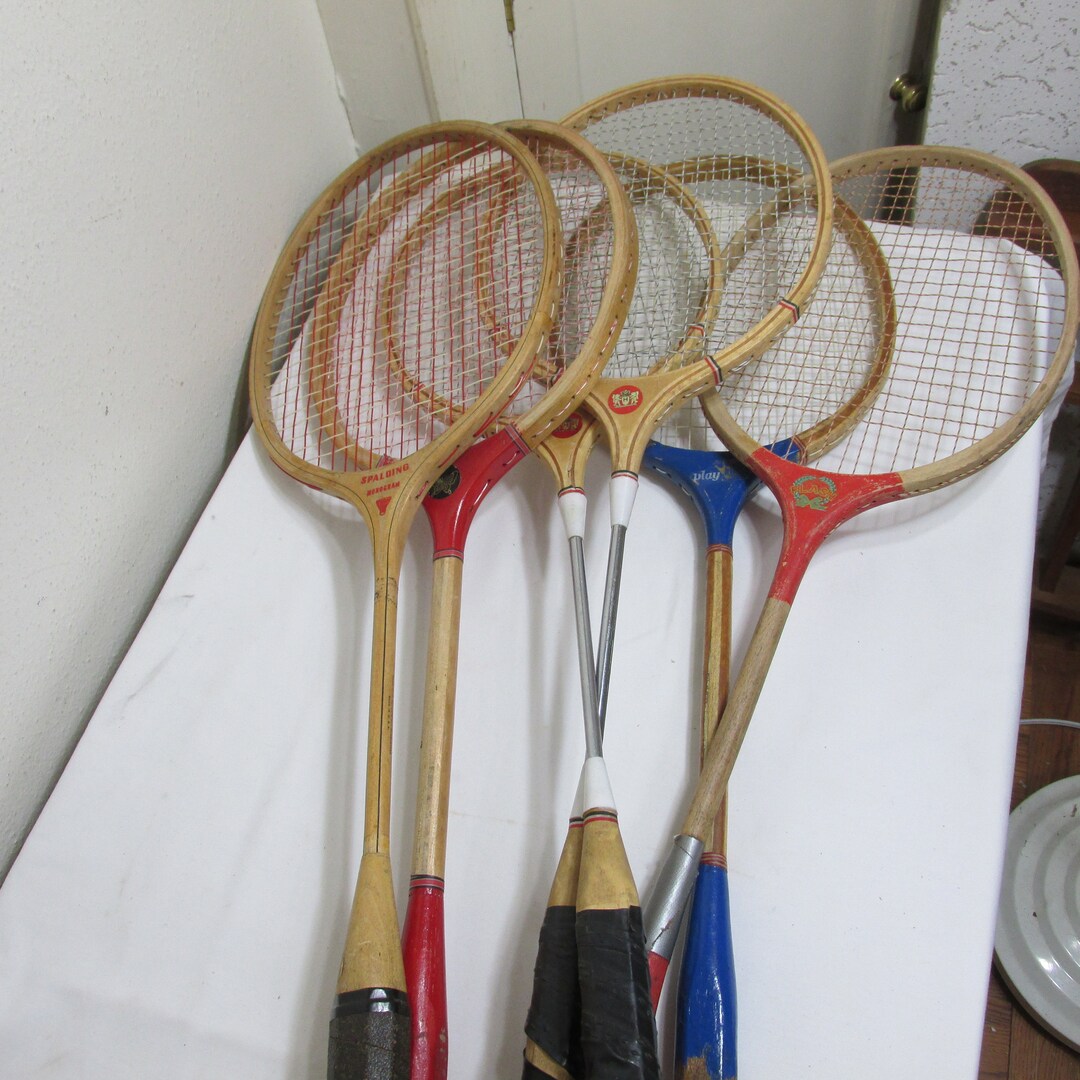 Badminton Wood Racket Vintage Choice - Etsy