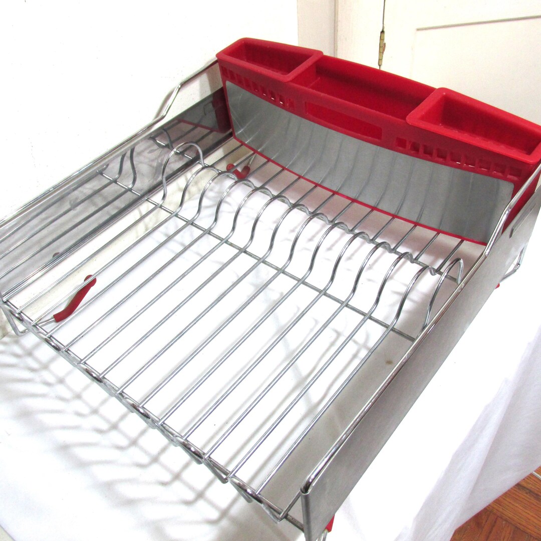 Kitchen Aid Chrome Dish Drainer Rack Vintage With Silverware Holder - Etsy