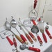 Kitchen Utensils Red Wood Handle Choice of Vintage Tools - Etsy