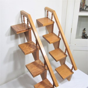 Single Stair Step Shelf Display Wall Hanging Vintage Handmade - Etsy