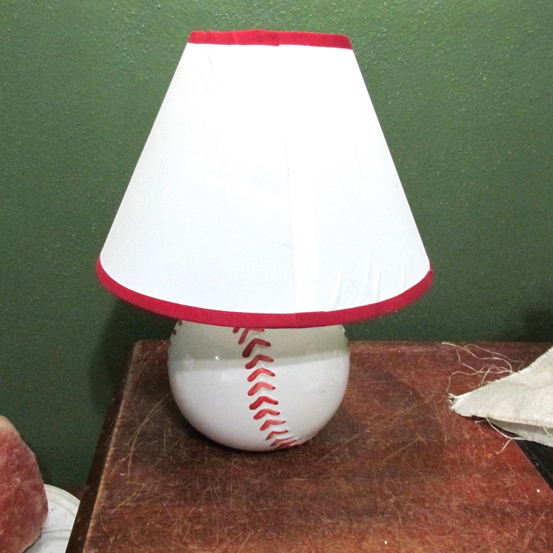 Baseball Softball Lamp Vintage Kids Room Light - Etsy