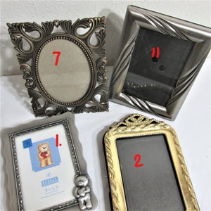 Picture Frame 3 1/2 X 5 Inch Choose 1 Vintage Metal Glass and - Etsy